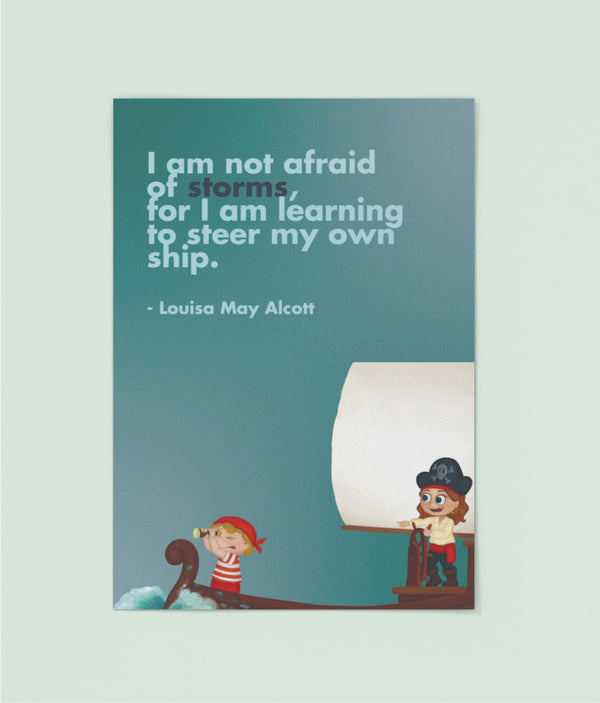 I Am Not Afraid Poster - A5 - The Feminist Shop